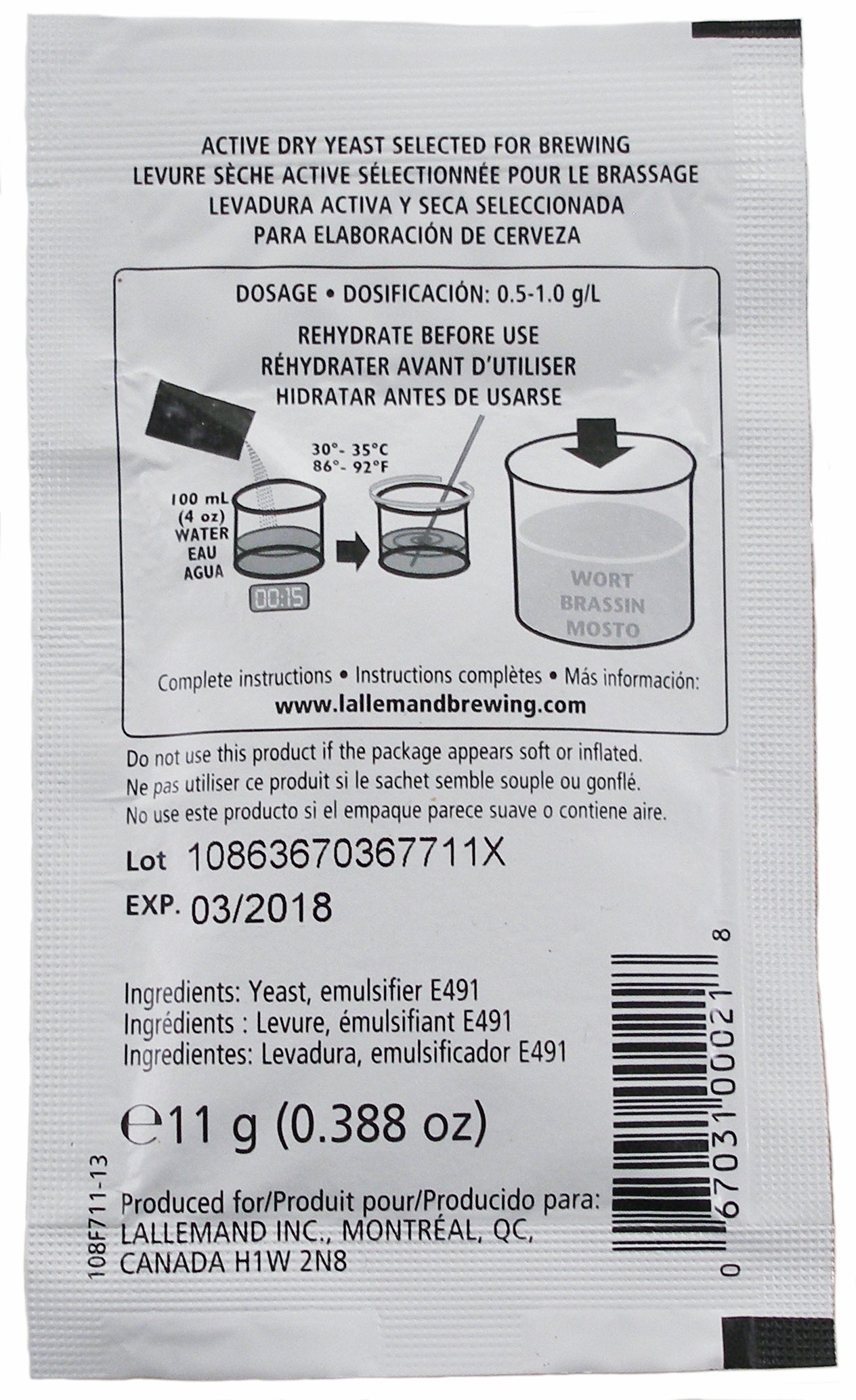 Nottingham Ale Yeast - Dry Ale Yeast