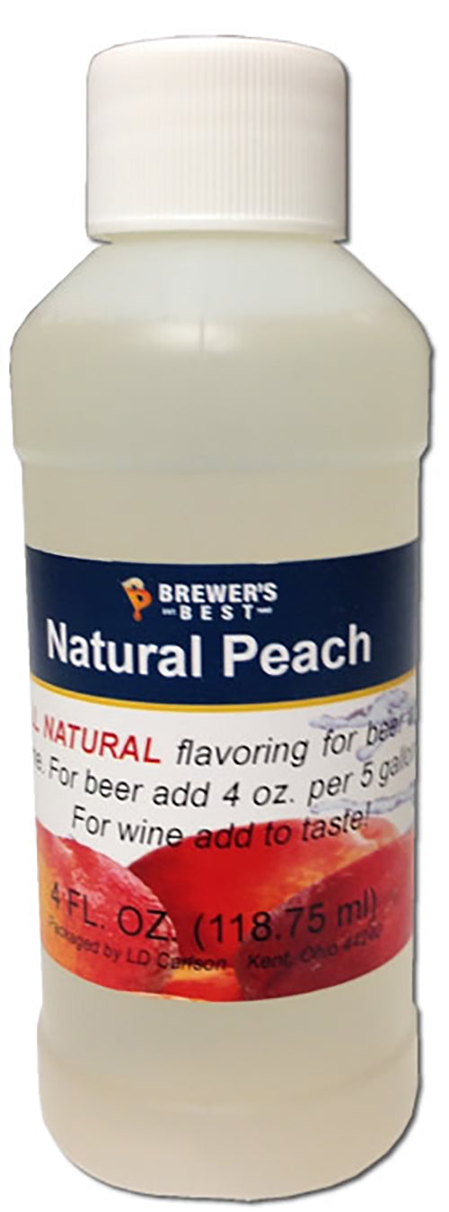 Natural Peach Flavoring for Beer and Wine - 4oz